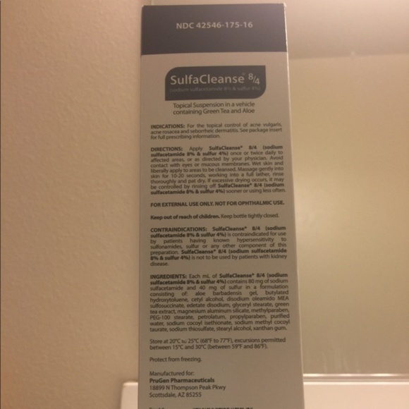prugen | Makeup | Sulfacleanse Cleanser For Acne Rosacea Brand New ...